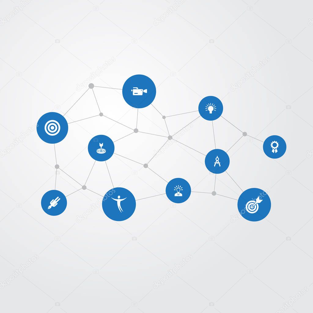 Vector Illustration Set of Simple Visual Art Icons. Elementos Precisión ...