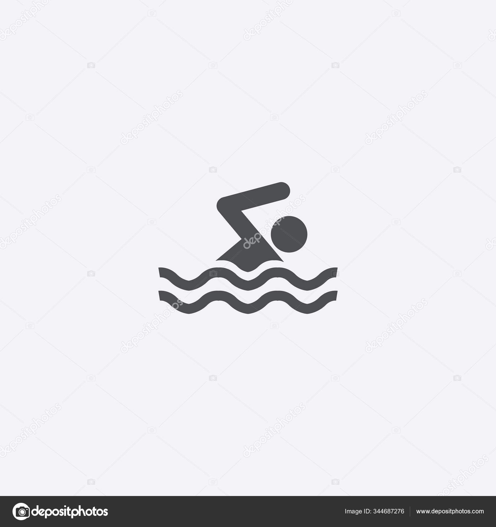 Simple swim icon Stock Vector by ©rashad_ashurov 344687276