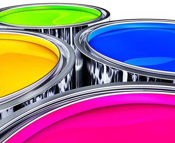 Paint pots Stock Photos, Royalty Free Paint pots Images | Depositphotos