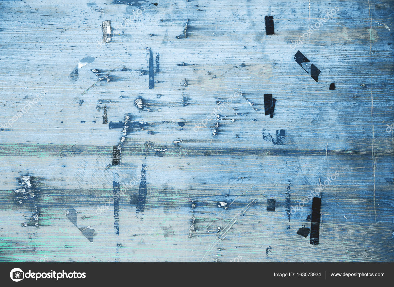 Old bulletin board in blue color. Stock Photo by ©NataliaD 163073934