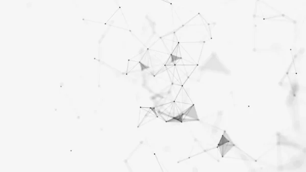 Abstract white digital background. Big data visualization. Science ...