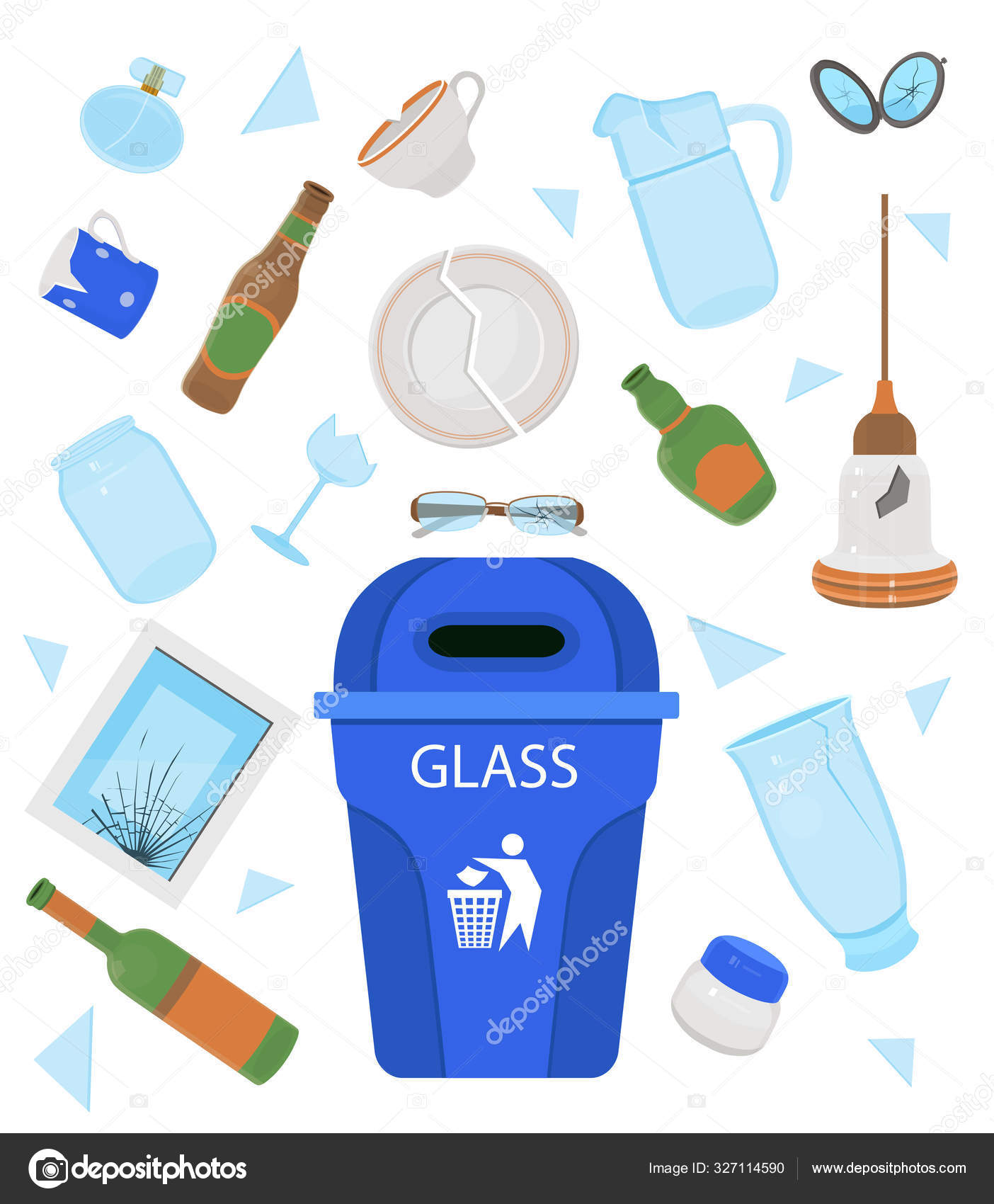 쓰레기 일러스트 스톡 벡터 - ©Yucalora 327114590