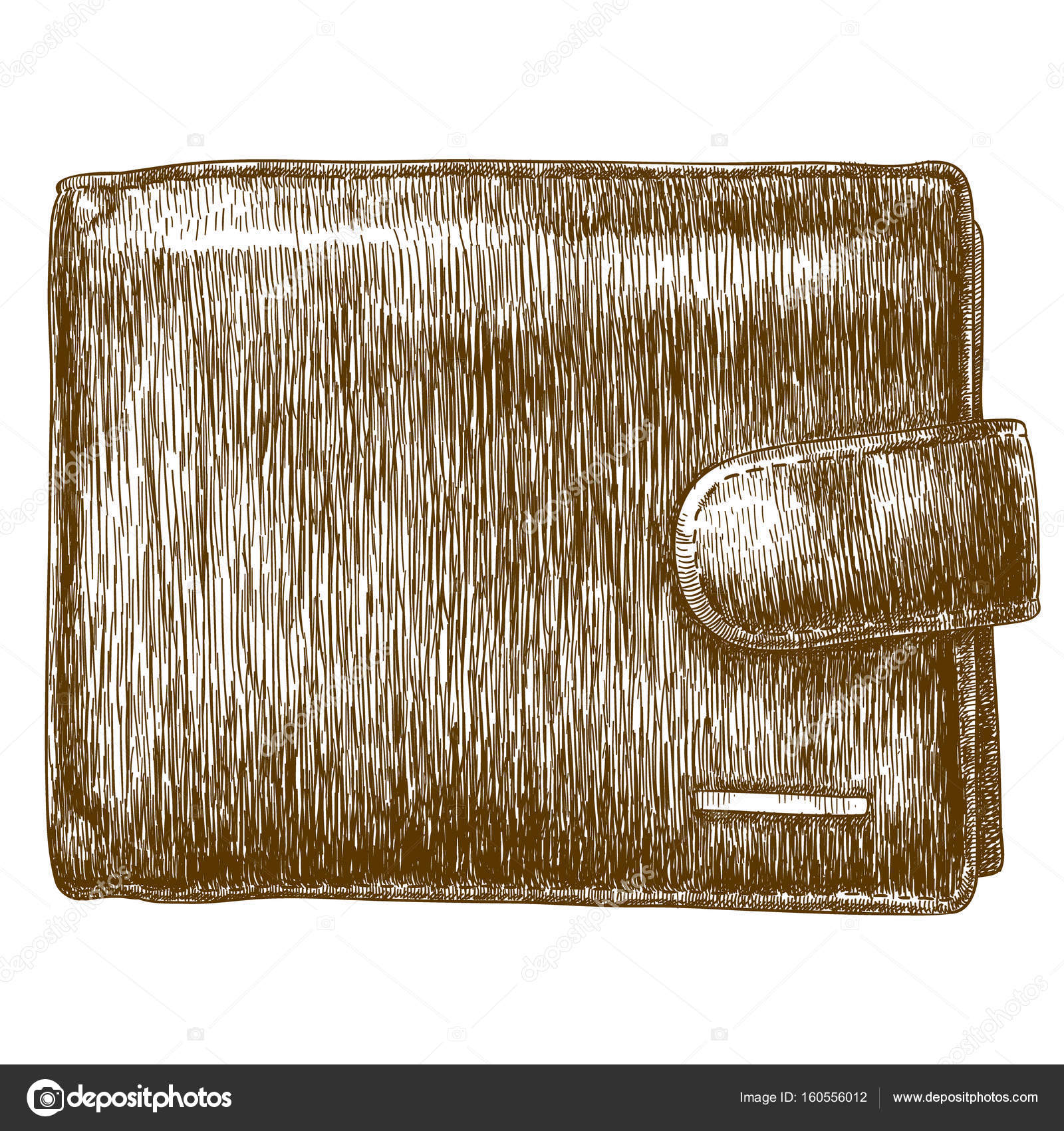 Engraving illustration of wallet Stock Vector Image by ©andreyoleynik ...