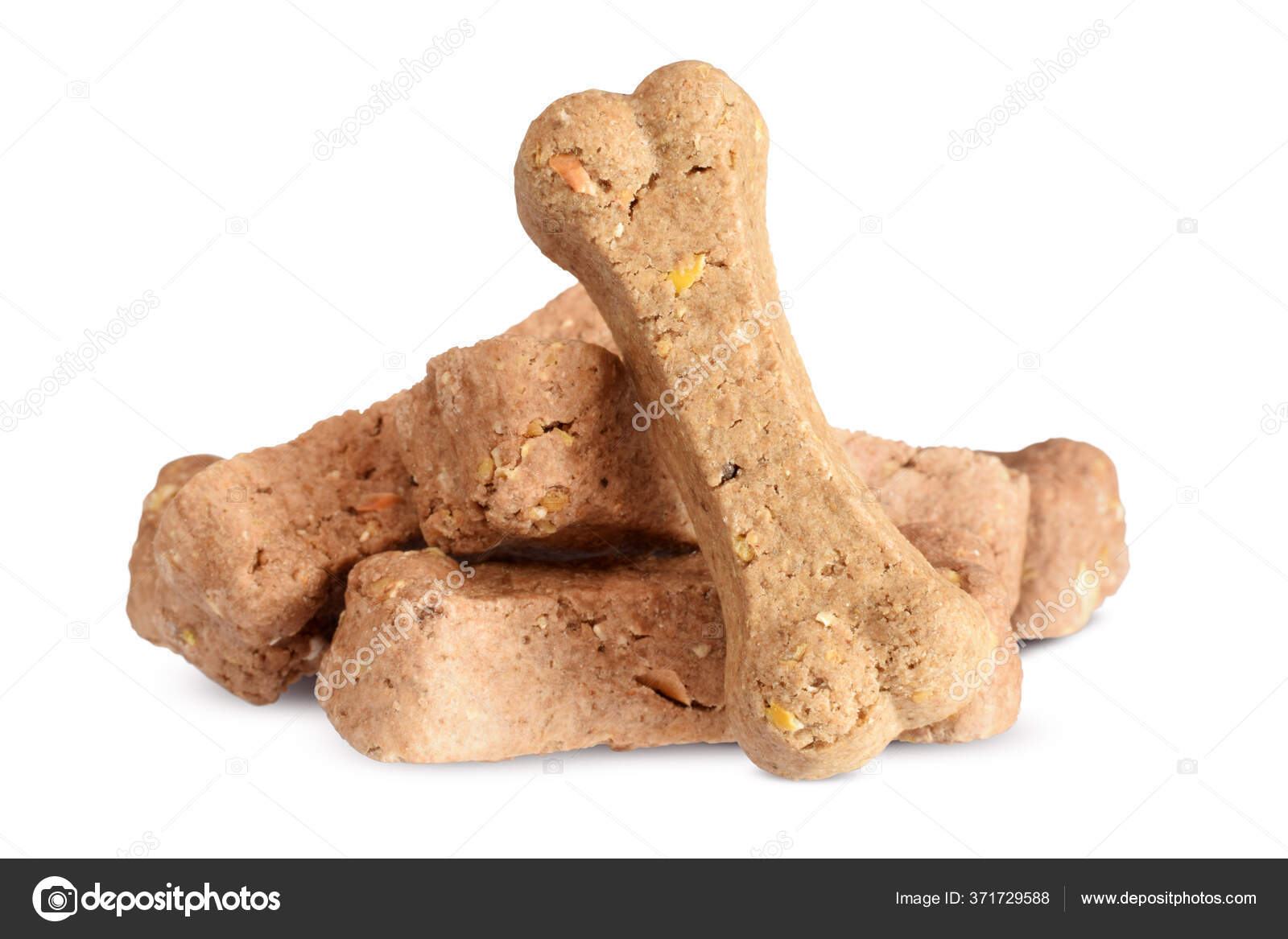 Dry Dog Feeding Bone Shape Closed Isolated White — Stock Photo © I.Gra ...