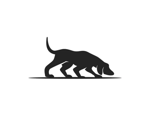ᐈ Bloodhound tracking silhouette stock vectors, Royalty Free sniffing ...