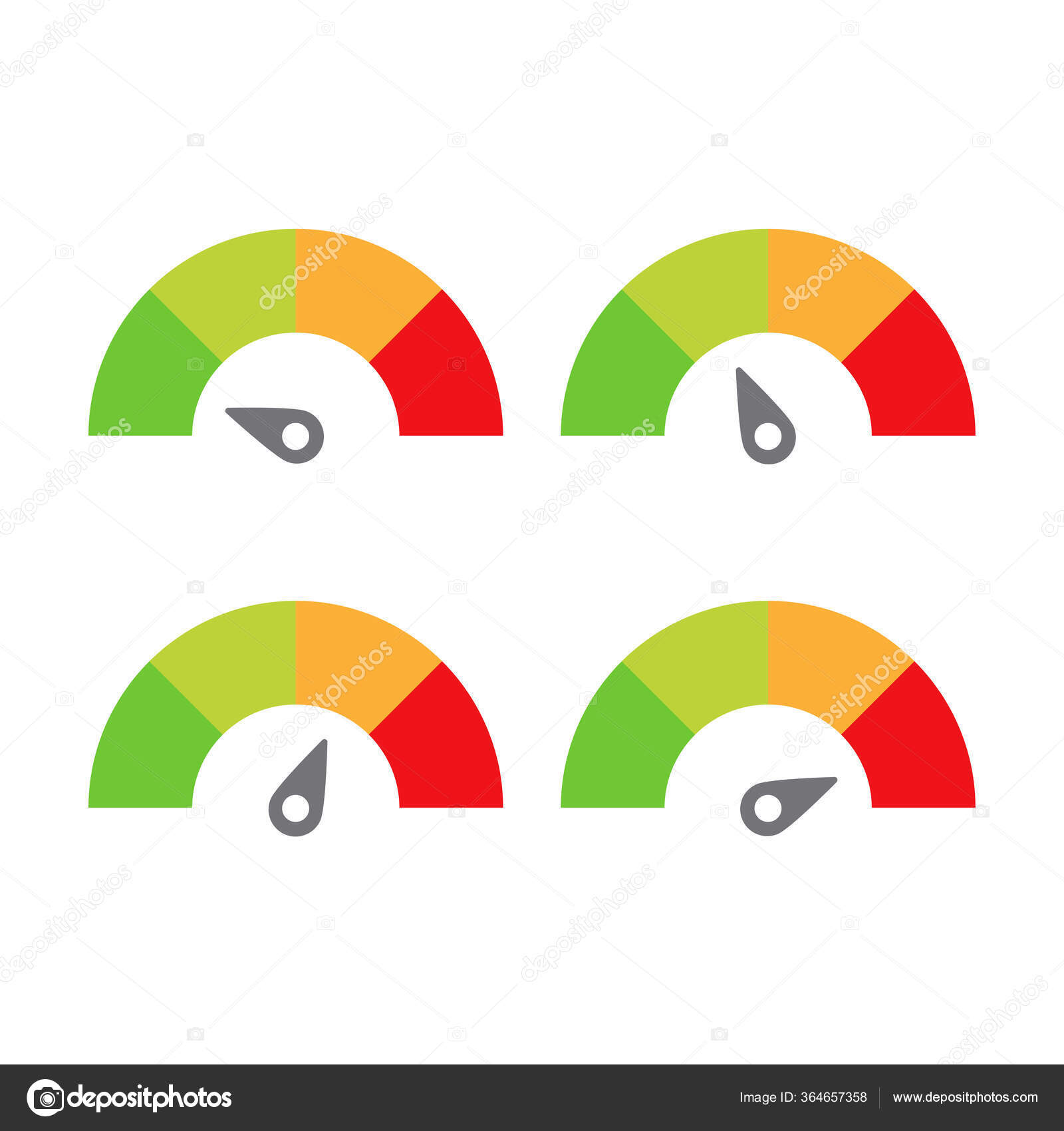 Scale Meter Score Level Icon Feedback Vector Illustration Stock Vector ...