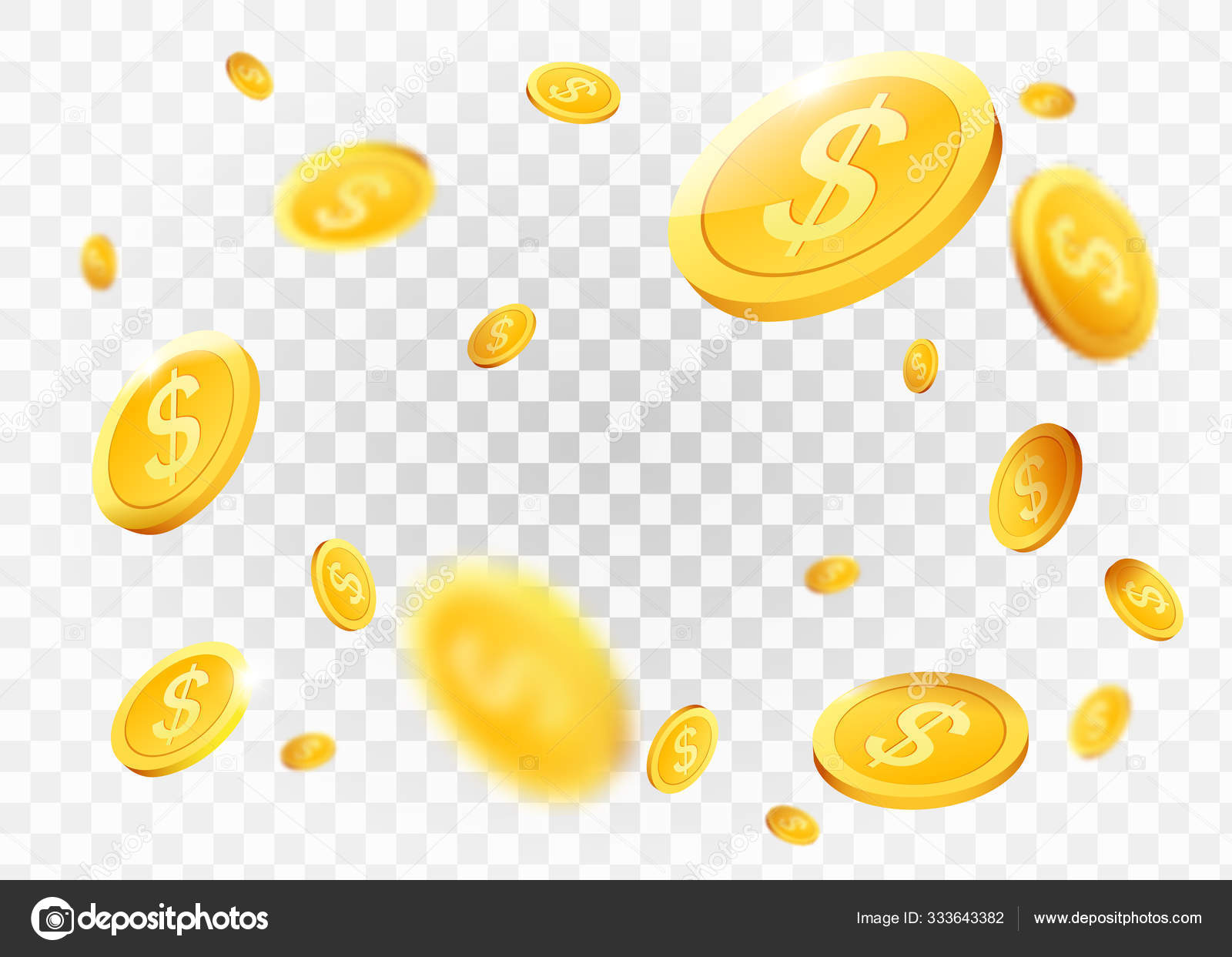 Realistic Gold coins explosion. Stock Vector Image by ©KingVector ...