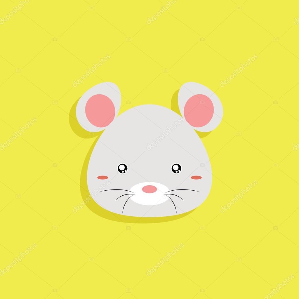 Cartoon Mouse face — Stock Vector © DAVIDS47 #142129874