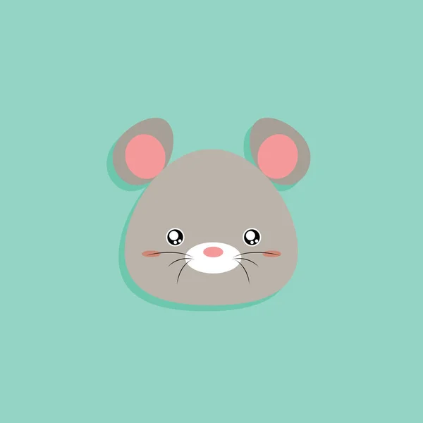 Cartoon Mouse face — Stock Vector © DAVIDS47 #142129874