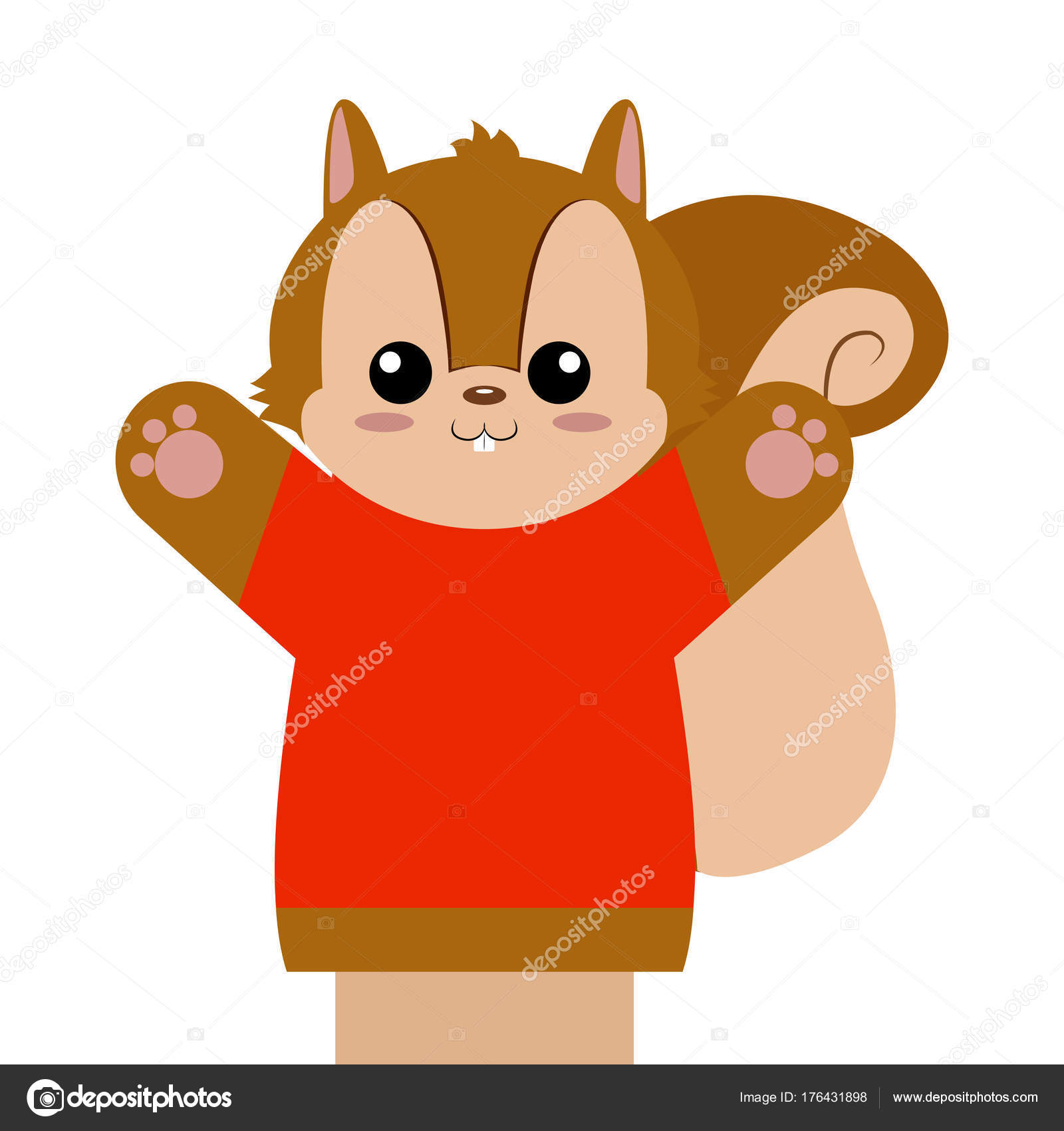 Cute puppet animal Stock Vector by ©DAVIDS47 176431898