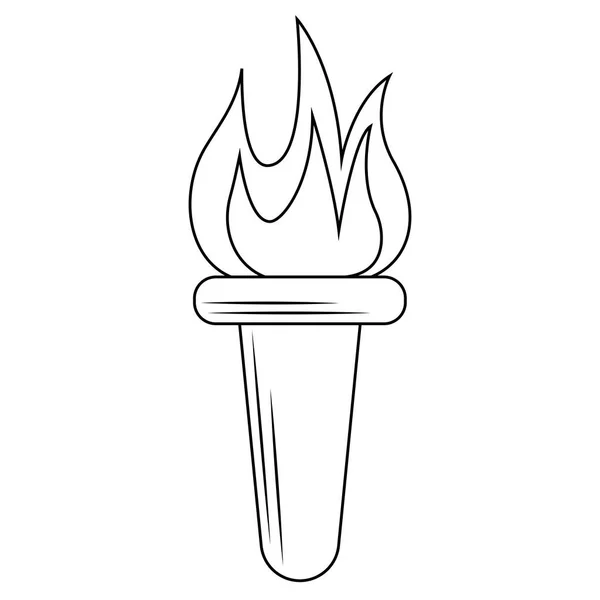 Olympic Torch Coloring Page