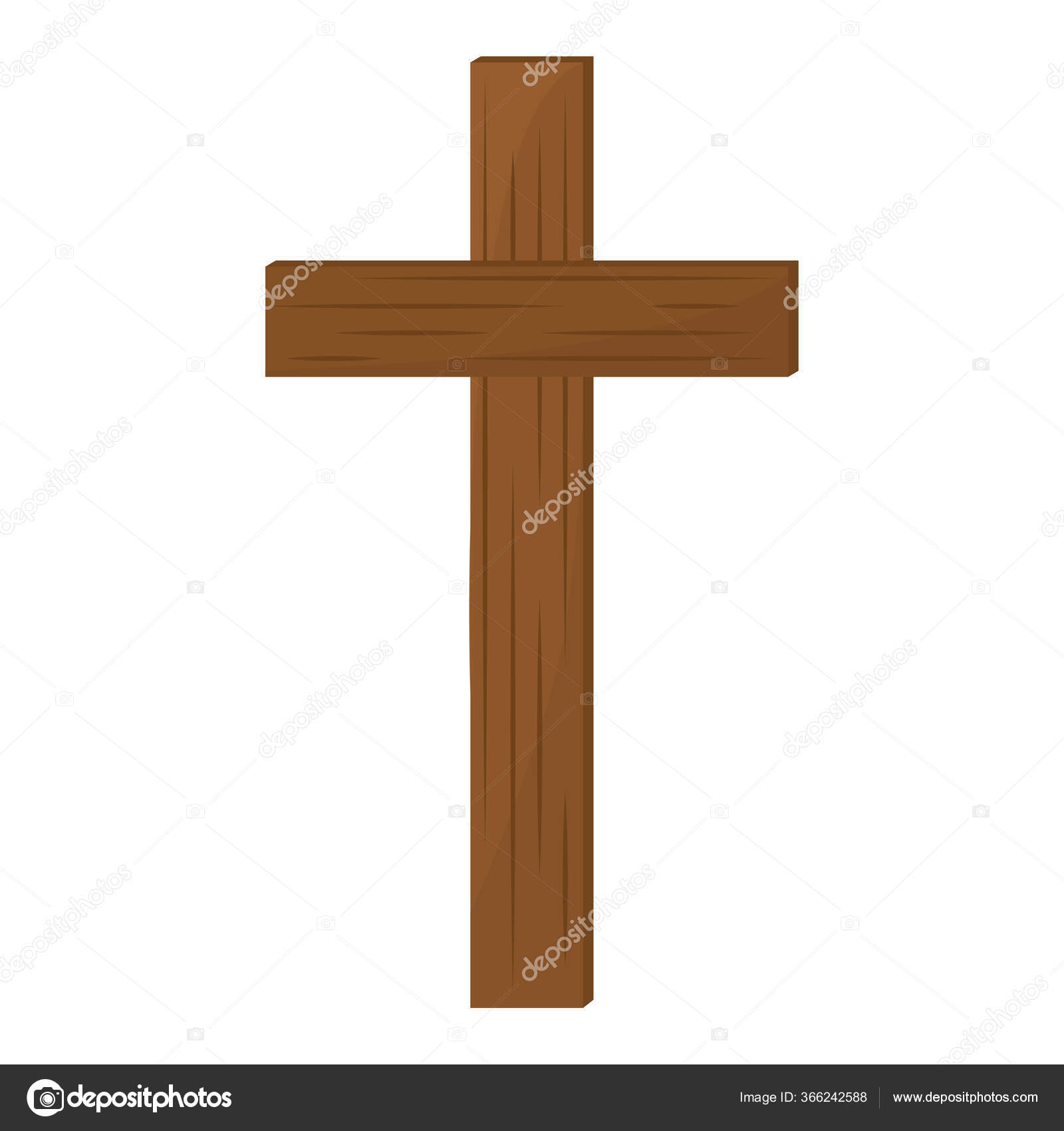 Icono de cruz aislada Vector de stock #366242588 de ©DAVIDS47