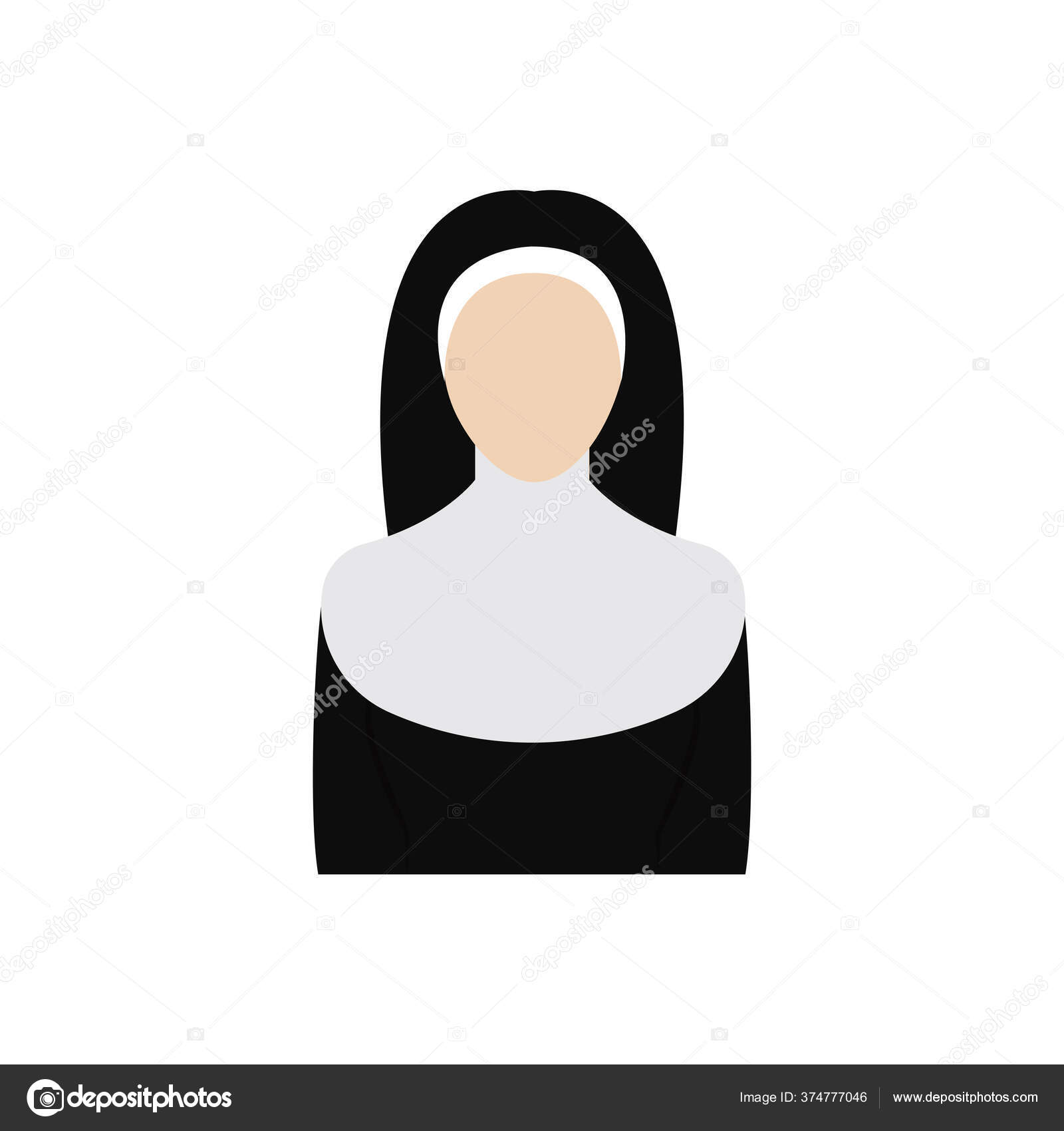 Isolated nun icon — Stock Vector © DAVIDS47 #374777046
