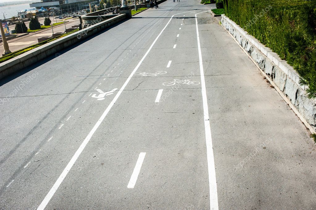 Bike path and pavement — Stock Photo © sam73nz #126539196