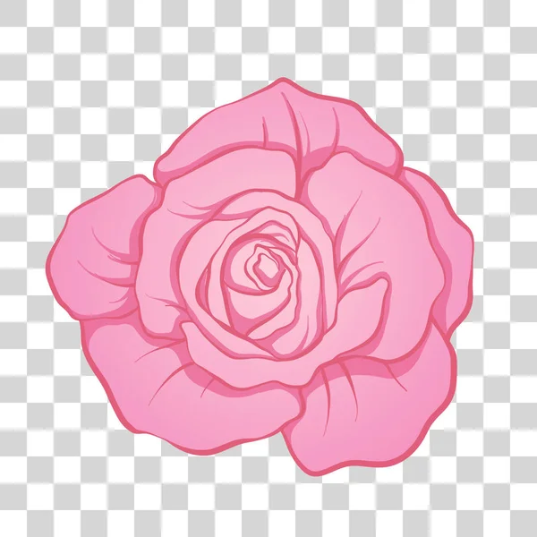 Isolated outline rose flower. Stock vector illustration. Stock Vector ... Isolated outline rose flower. Stock vector illustration. Stock Vector ...