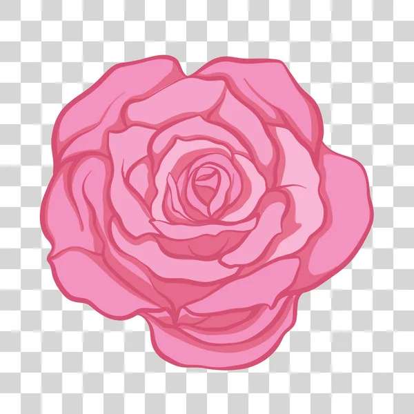 Isolated outline rose flower. Stock vector illustration. Stock Vector by ©ElenaBesedina 167086746