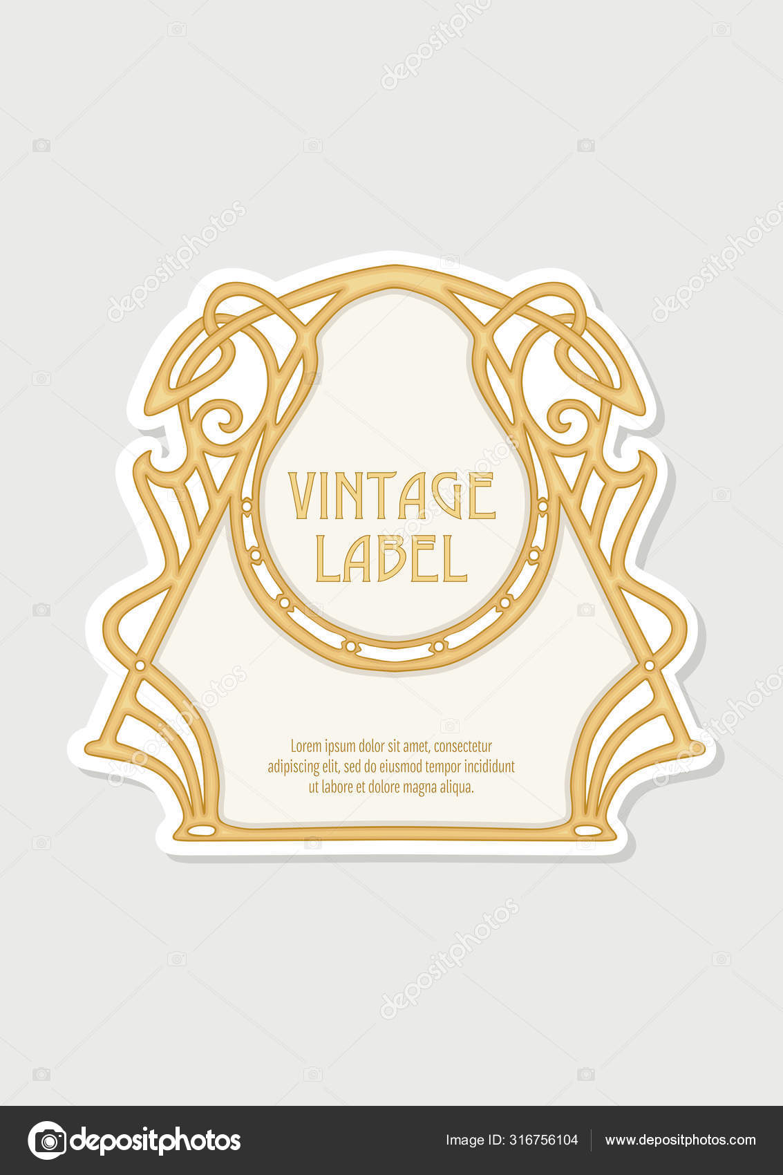 Label, decorative frame, border Stock Vector by ©ElenaBesedina 316756104