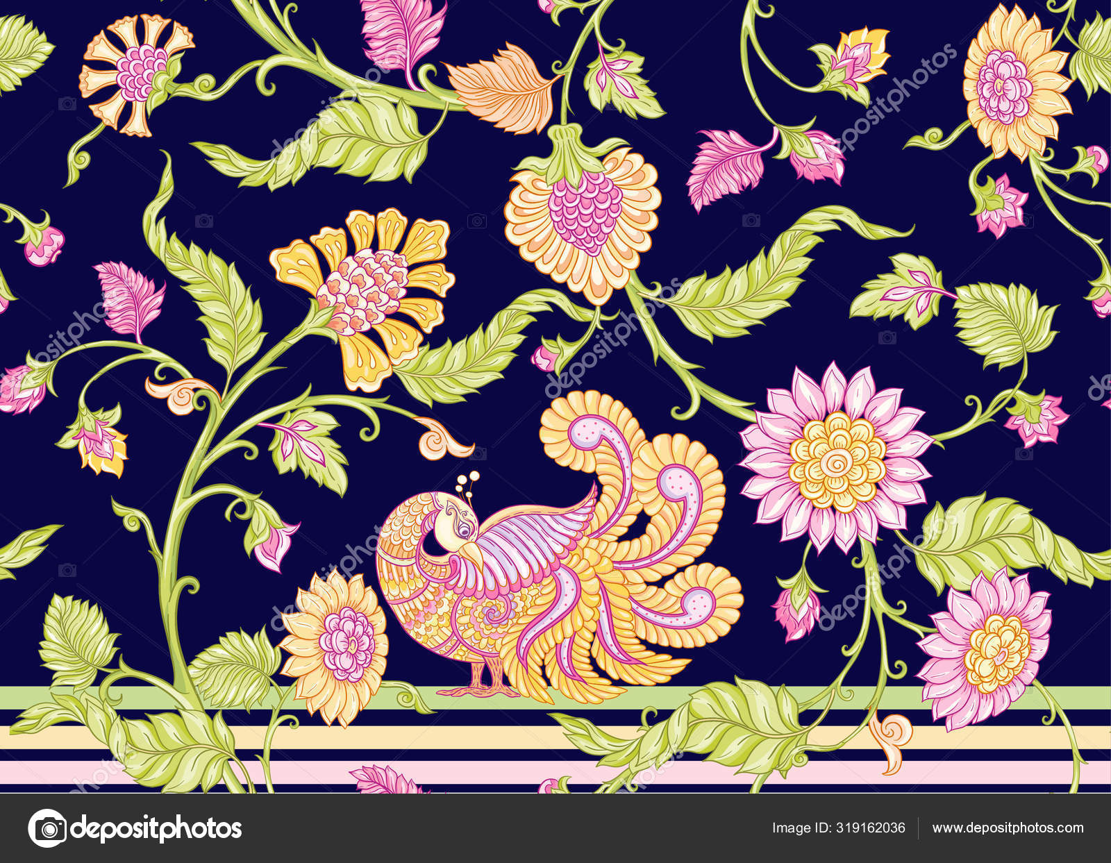 Seamless Indian floral ethnic pattern Stock Vector Image by ...