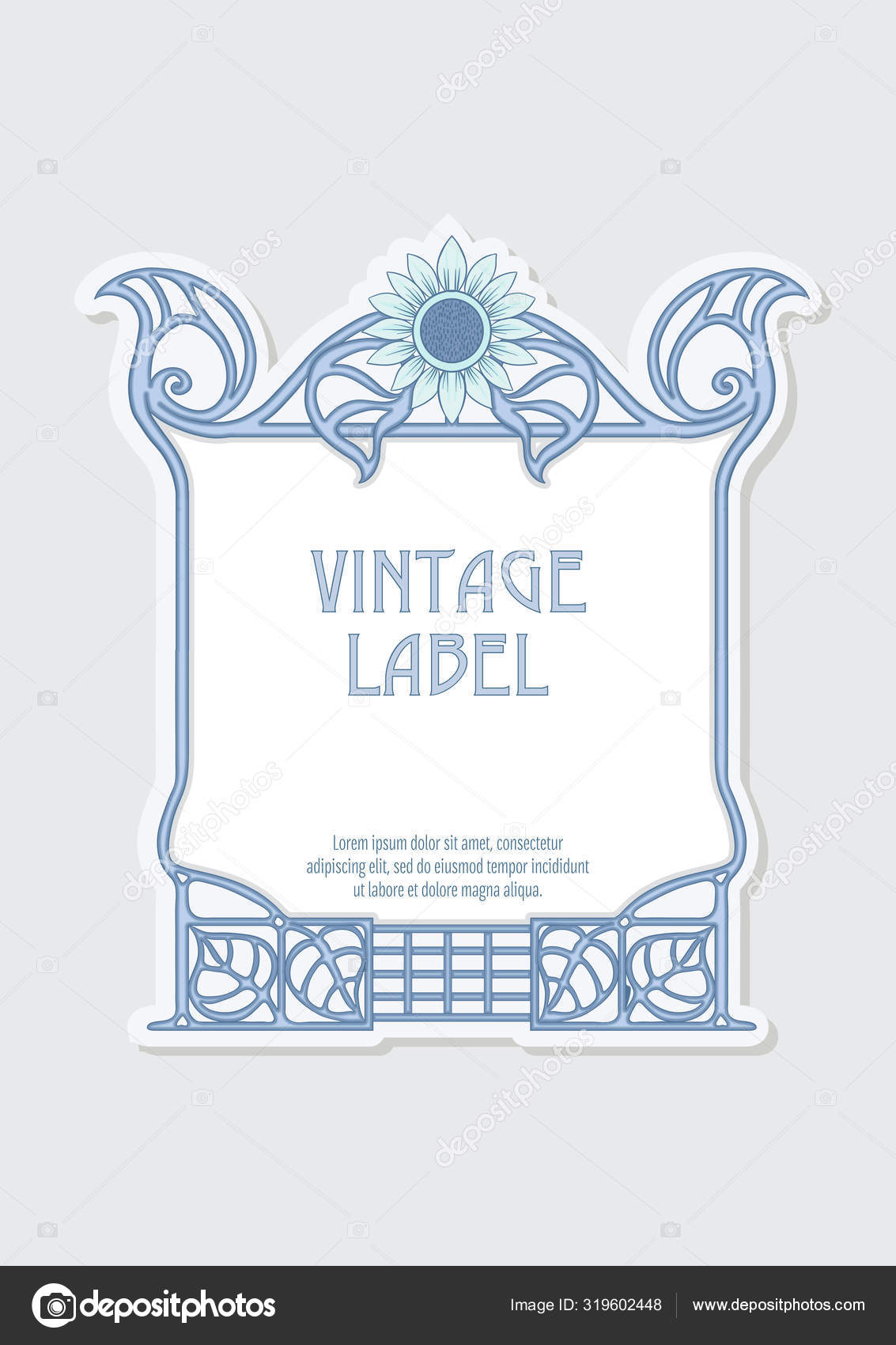 Label, decorative frame, border Stock Vector by ©ElenaBesedina 319602448