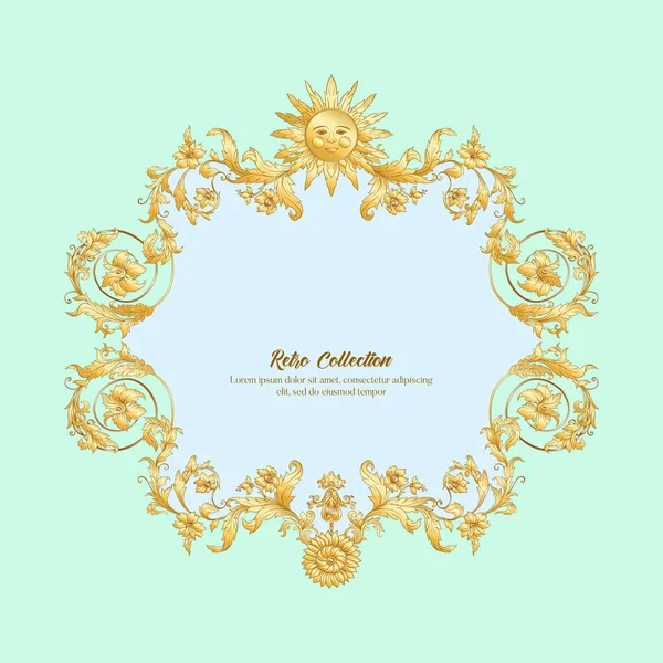 Border, frame, label In baroque, rococo, victorian, renaissance style ...