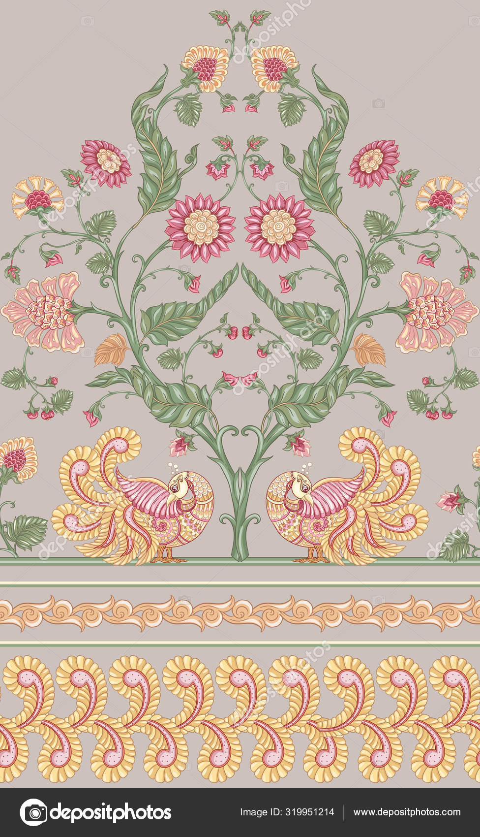 Seamless Indian floral ethnic pattern Stock Vector Image by ...