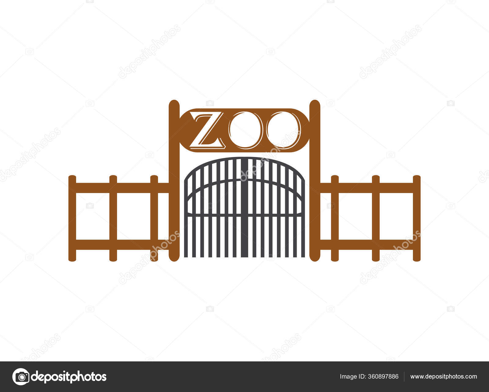 Zoo Gate Clipart