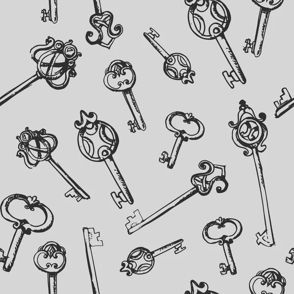 Steampunk Skeleton Key Drawing