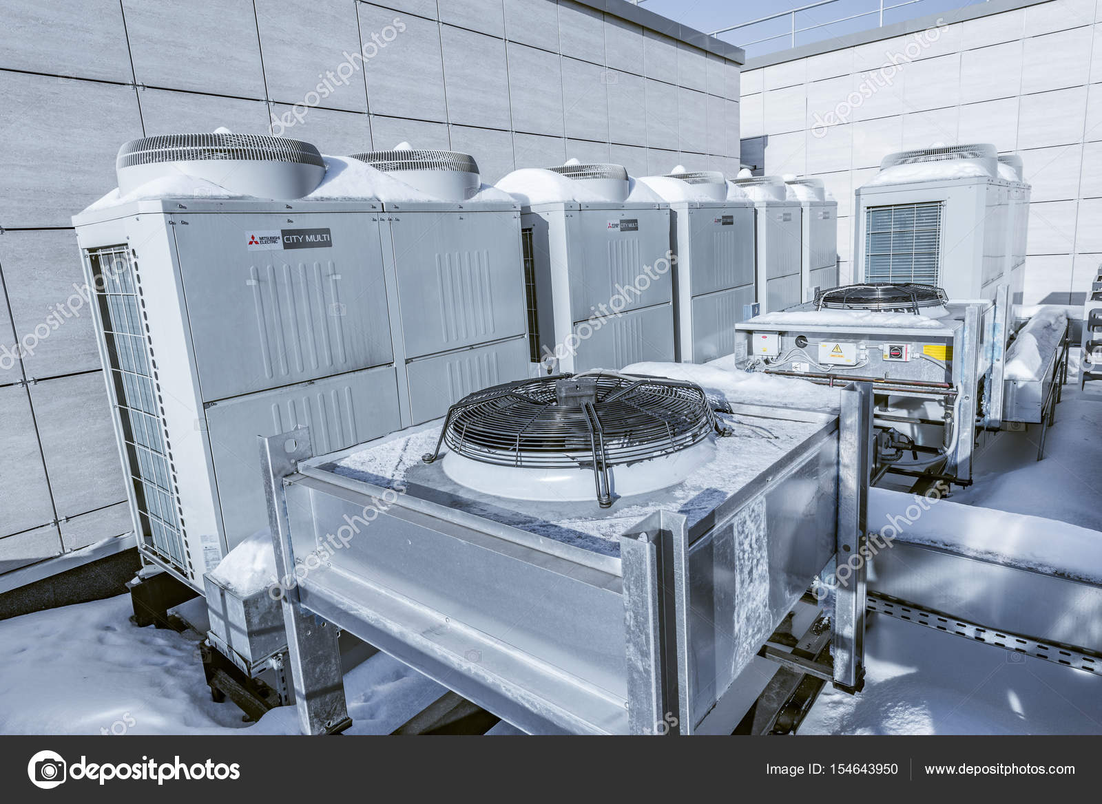 Air conditioning system Mitsubishi. – Stock Editorial Photo © Serjio74b ...