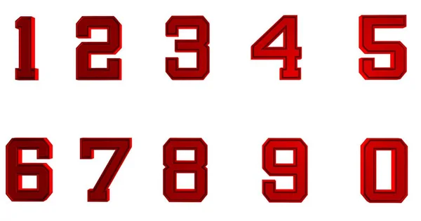Red Numbers Stock Photo by ©threeart 7629179
