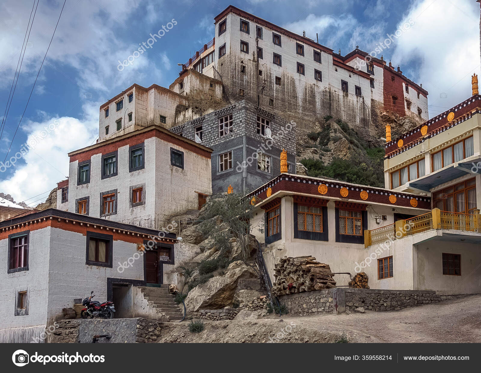 Largest Tibetan Temple Key Gompa Buddhist Monastery Spiti Valley ...