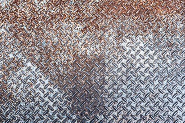 Old and rusted Metal diamond plate pattern texture, background - Stock ...