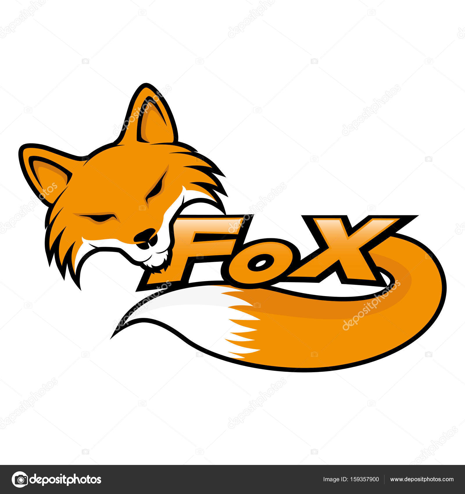 Sign of fox. Stock Vector by ©taronin 159357900