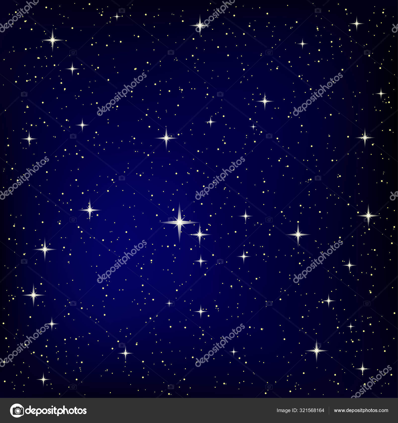 Dark Blue Background Stars Space Stock Vector Image by ©taronin #321568164