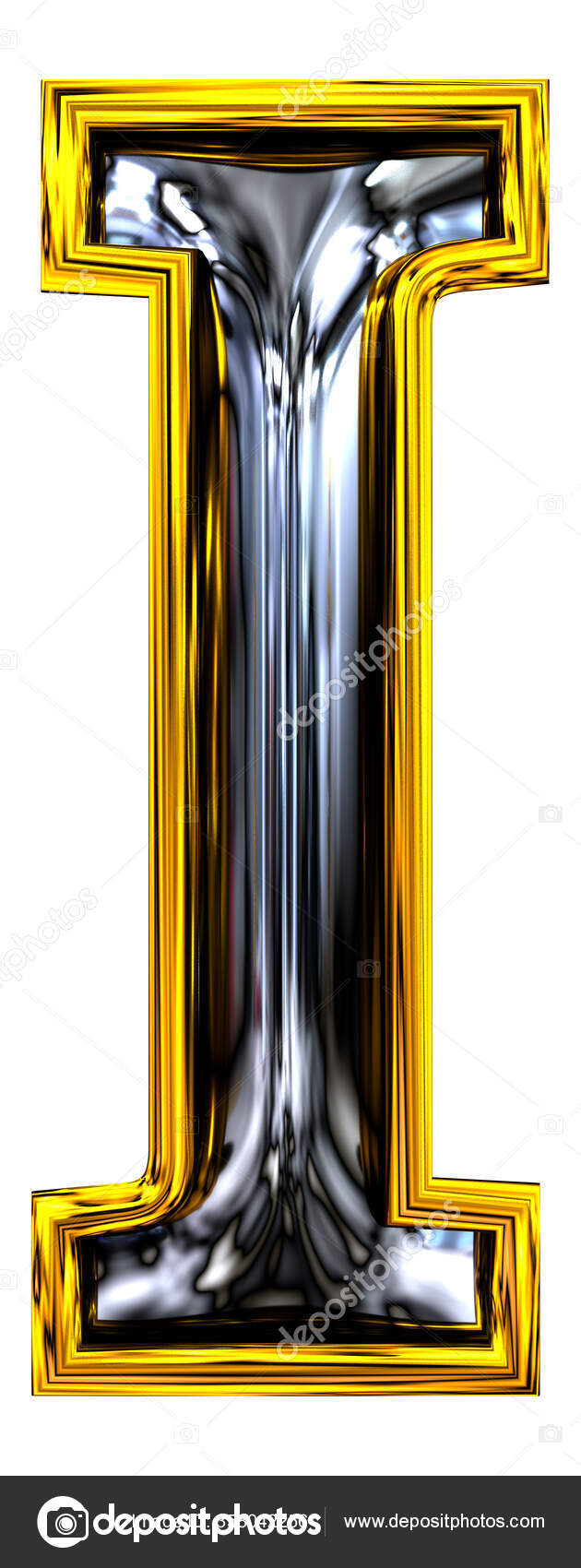 Rendering Uppercase Letter Crisp Door Number Style Font Clean High ...