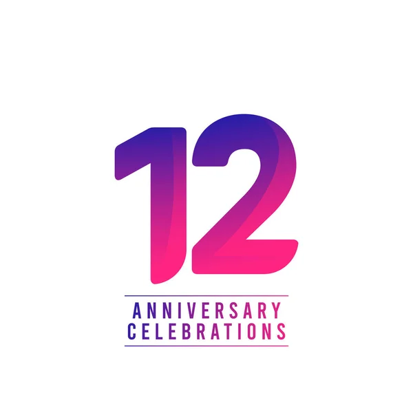 12th anniversary logo Vector Art Stock Images | Depositphotos