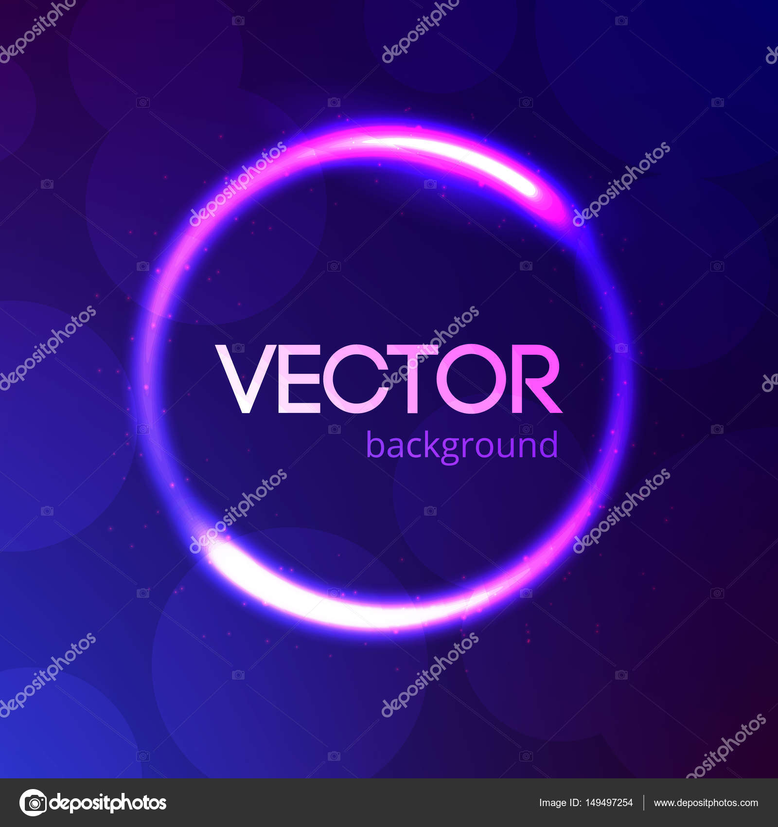 Abstract bright light circle template, vector editable illustration ...