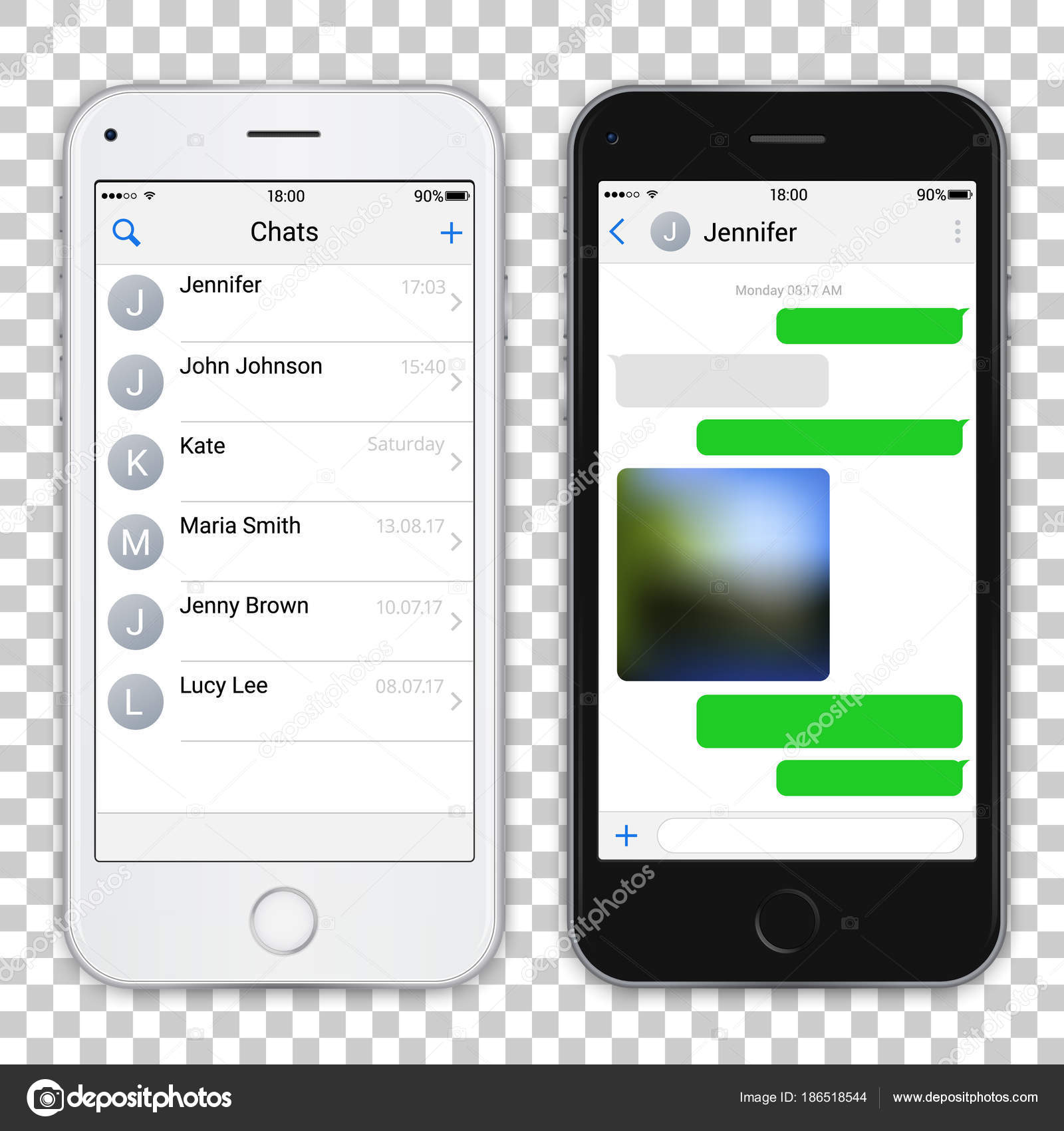 Iphone Text Message Screen Template