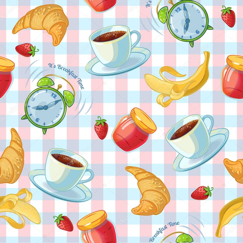 Breakfast Food Pattern Stock Vector Image by ©Mogil #128833986
