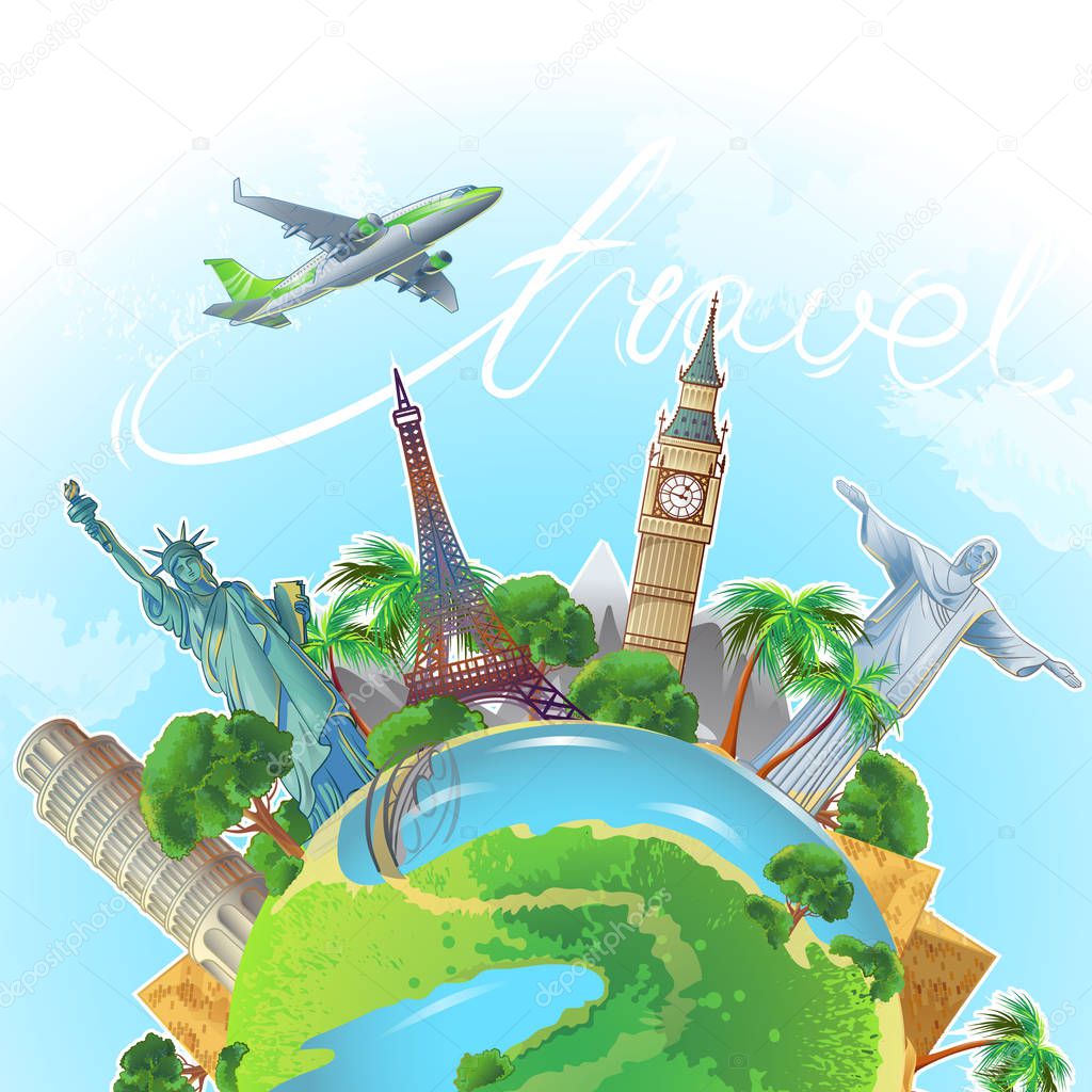 Travelling Earth Concept Stock Vector by ©Mogil 128985428