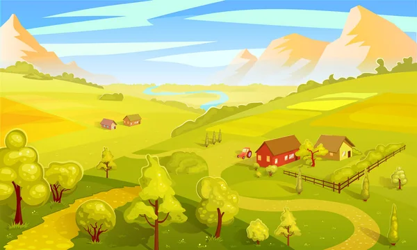 Beautiful country landscape Stock Vector Image by ©vedvid_ARTS #65803465