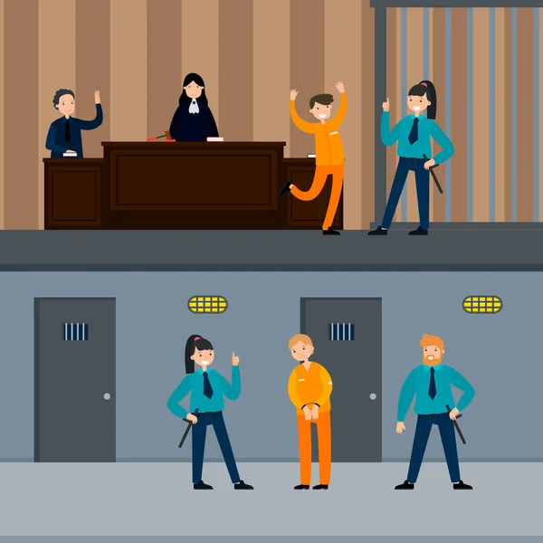 Judicial System Icons Set Stock Vector by ©Mogil 140246936