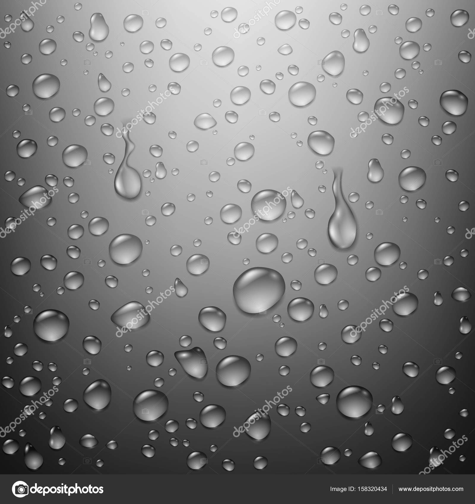 Realistic Clean Water Drops Background Stock Vector Image by ©Mogil ...