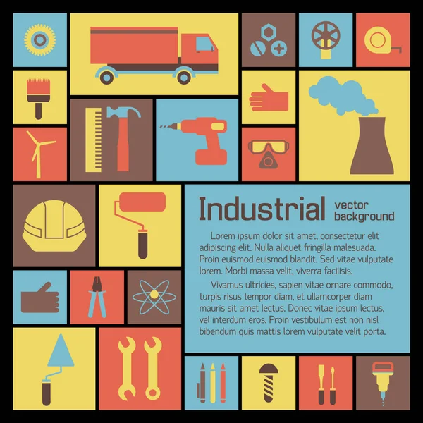 Industrial Manufacturing Poster Stock Vector by ©Mogil 164555602