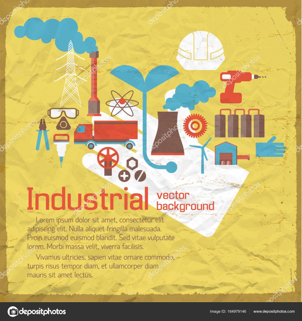 Industrial Vector Background Stock Vector Image by ©Mogil #164979146