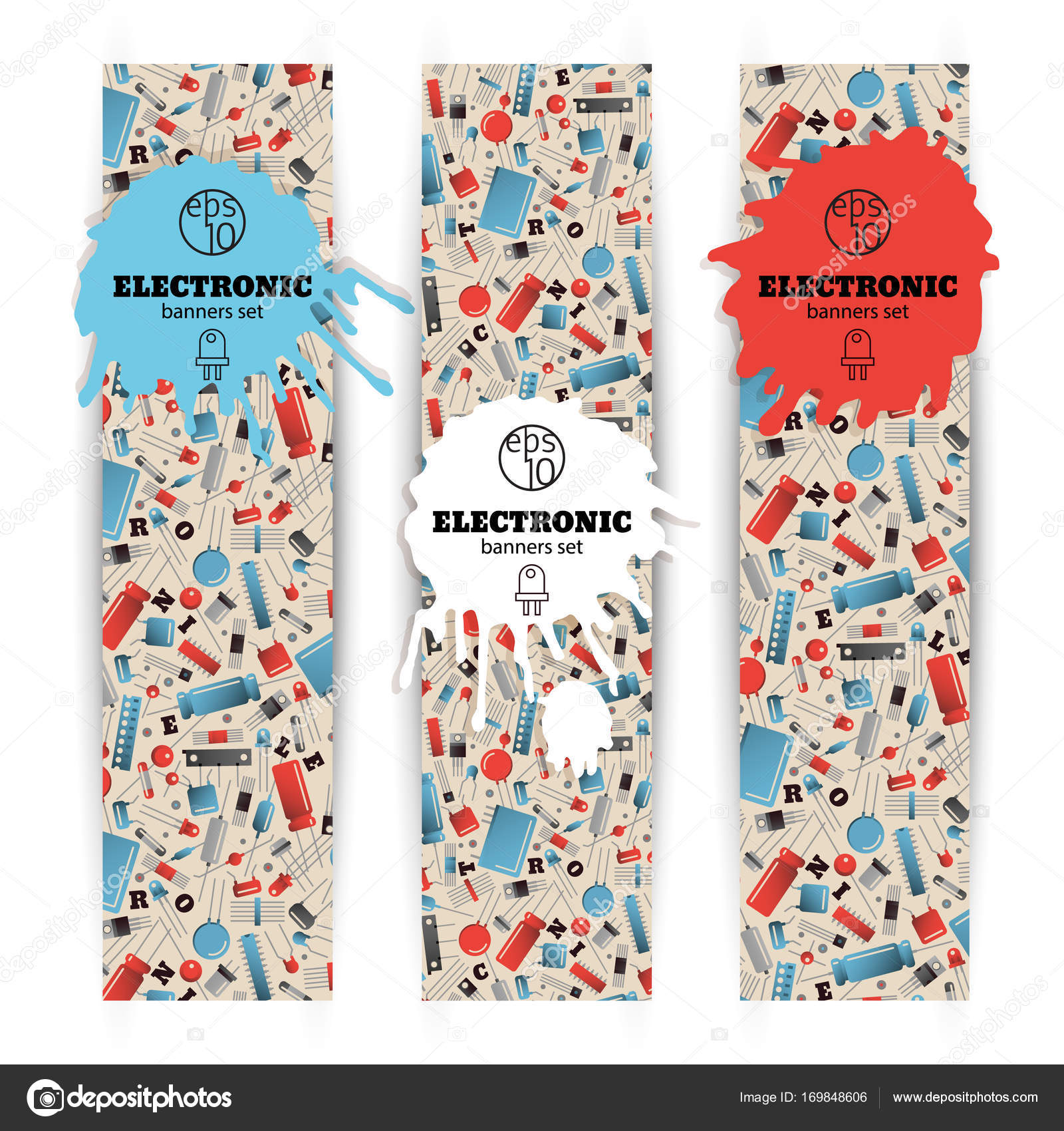 Electronic Banners Set Stock Vector by ©Mogil 169848606