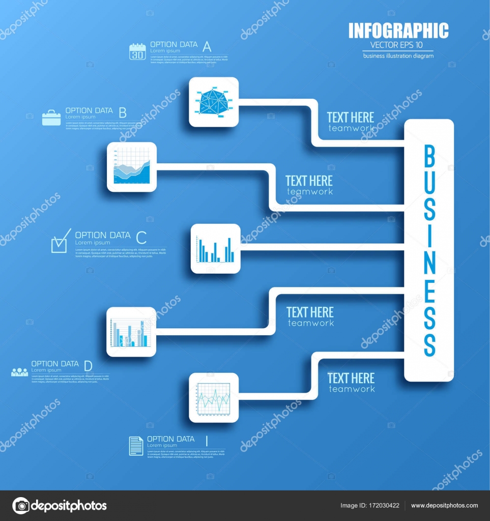 Abstract Infographic Charts Template Stock Vector by ©Mogil 172030422