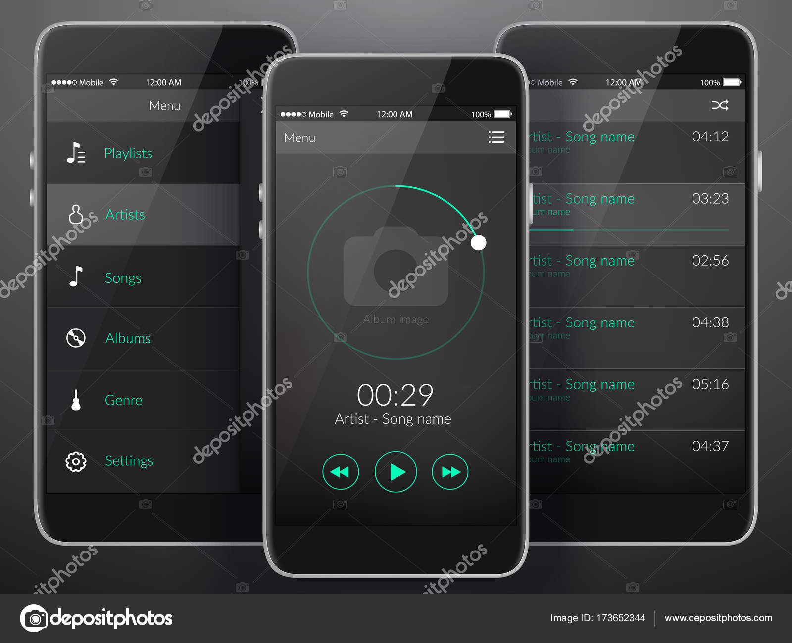 Mobile Application Design Stock Vector by ©Mogil 173652344