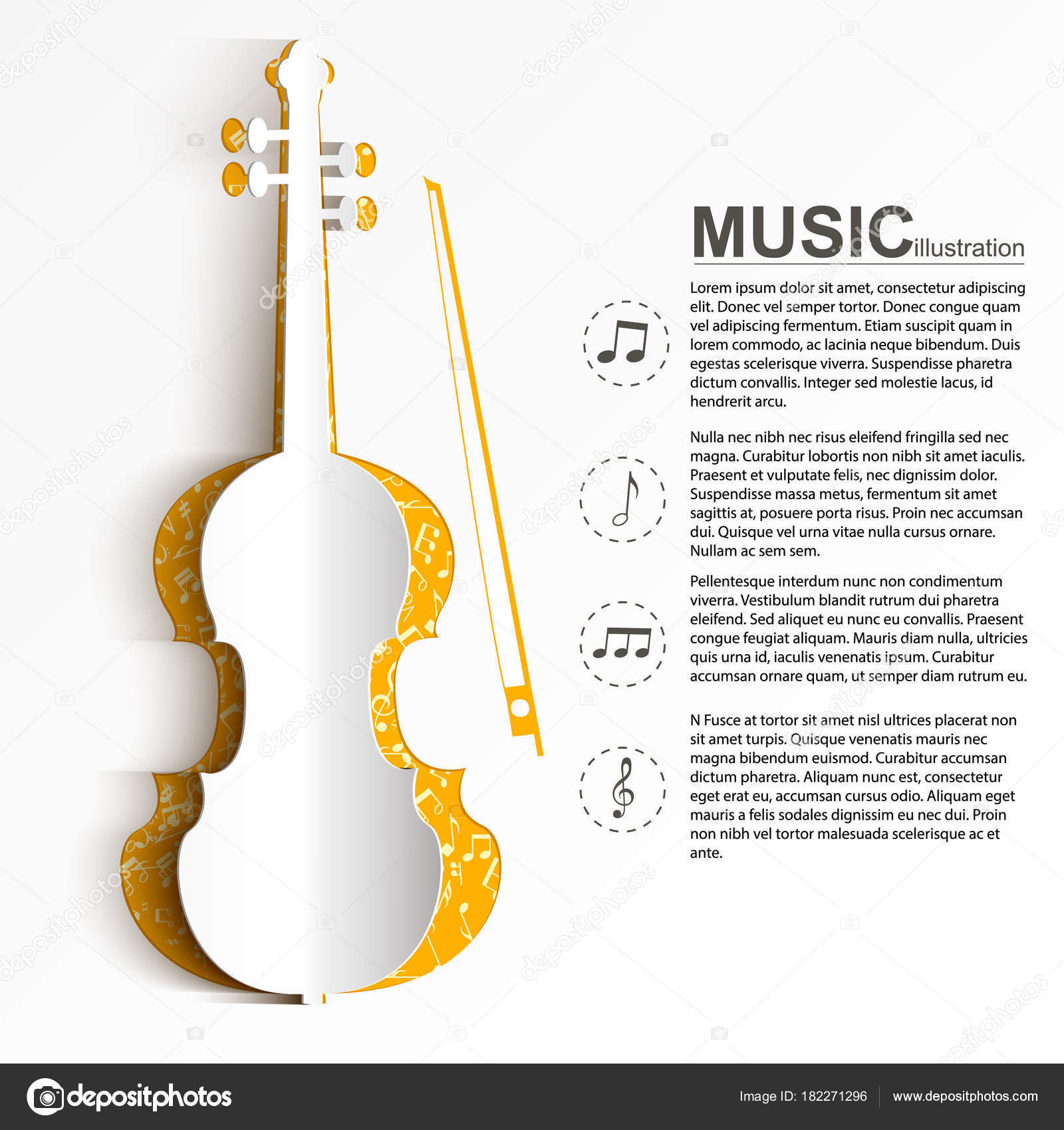 Musical Instrument Template Stock Vector by ©Mogil 182271296