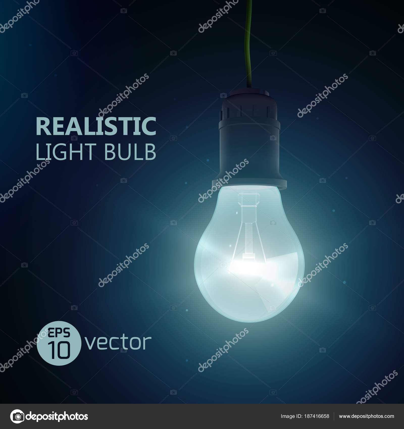 Light Globe Lamp Background Stock Vector Image by ©Mogil #187416658