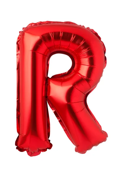 Letter Silver Balloon Isolated White Background — Stock Photo © koosen ...